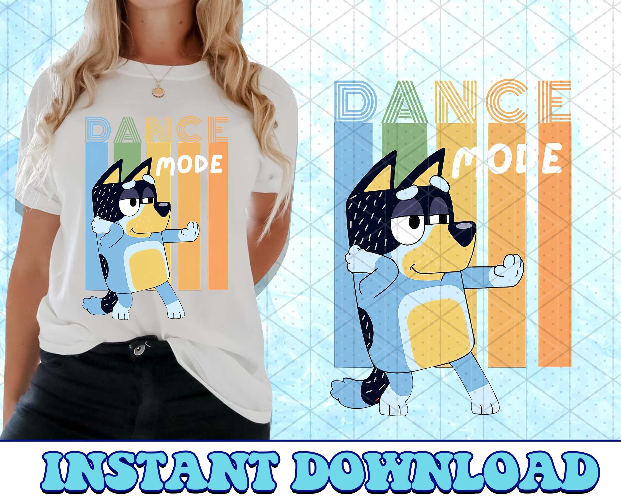 Dance Mode PNG, Bluey Family PNG, Bluey Png, Bluey Bingo Png, Bluey Mom ...