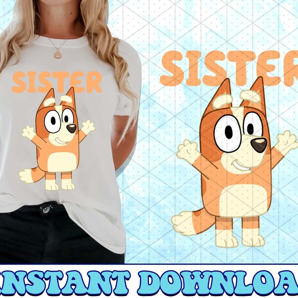 Bluey Png Sister - Etsy