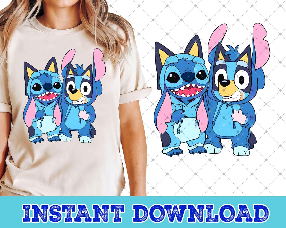 Stitch Bluey PNG, Bluey Family PNG, Bluey Png, Bluey Bingo Png, Bluey ...