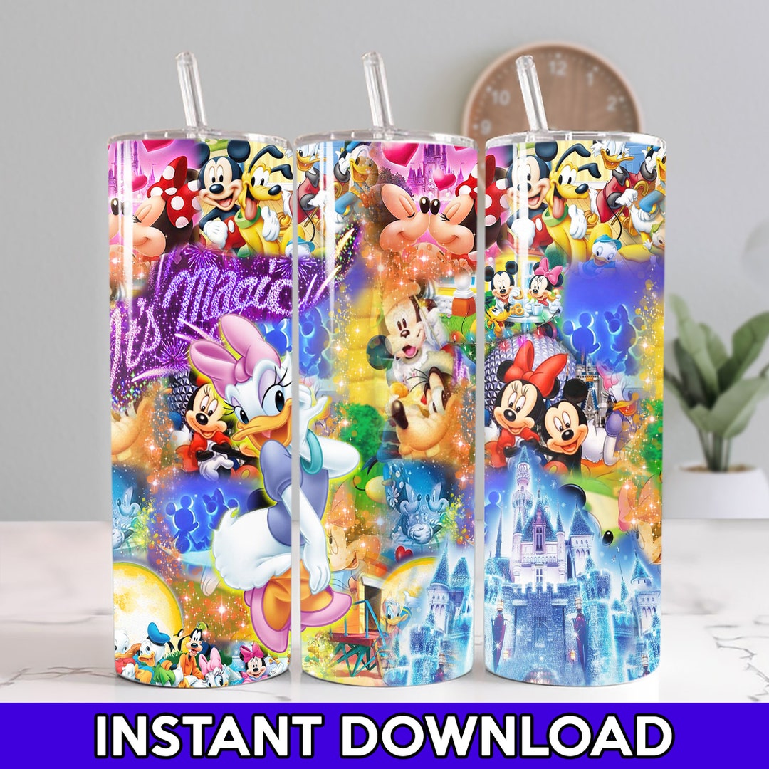 Daisy Duck Tumbler Wrap Digital Tumbler Sublimation Design Download ...