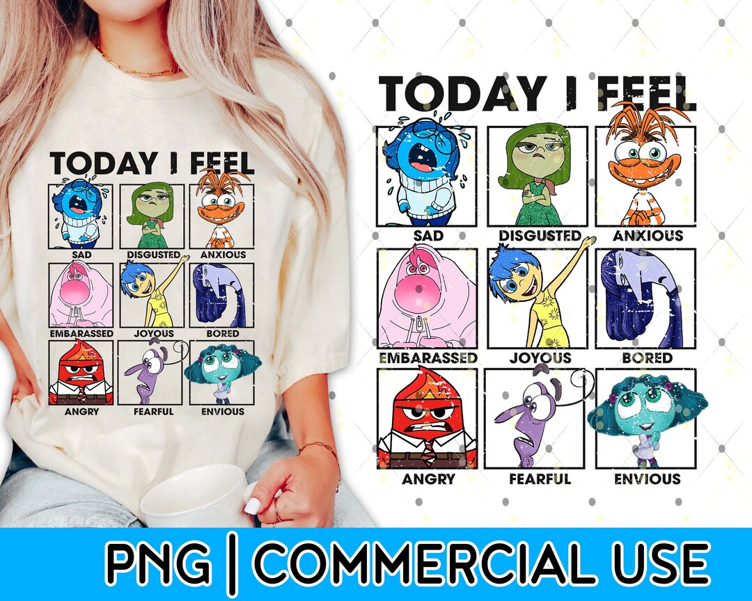 Inside Out Characters PNG, It's Okay to Feel All the Feels Png ...