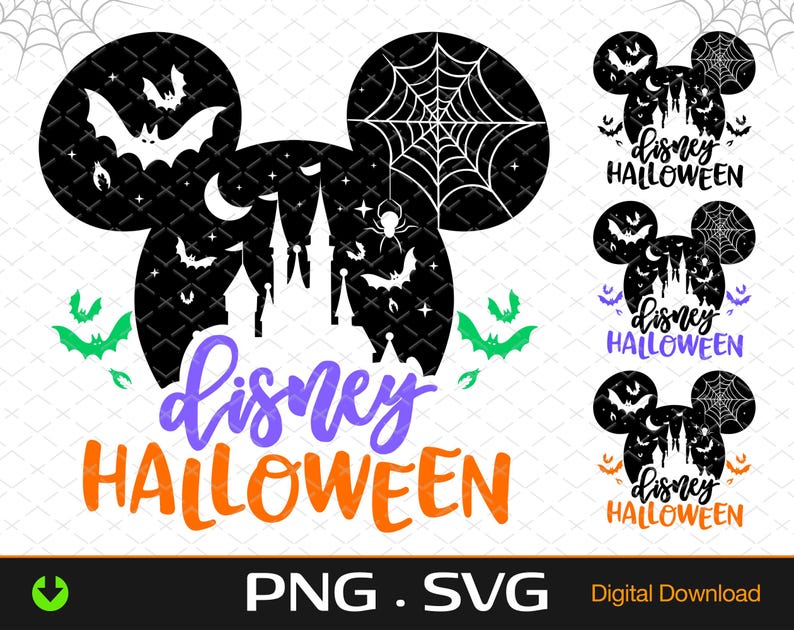 Halloween Mouse and Friends Svg Png Bundle, Trick or Treat Svg Png ...