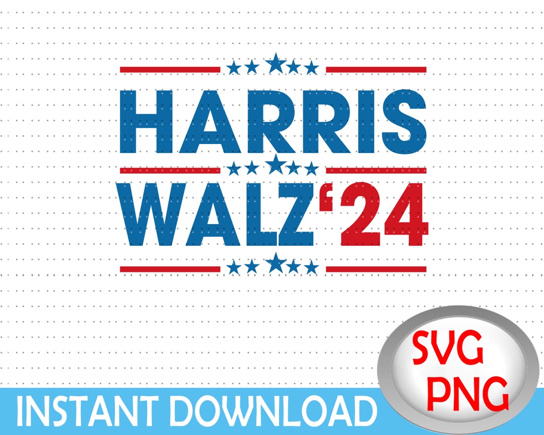 Harris Walz 2024 Svg Png Bundle, Kamala Harris, Tim Walz, Gift for ...