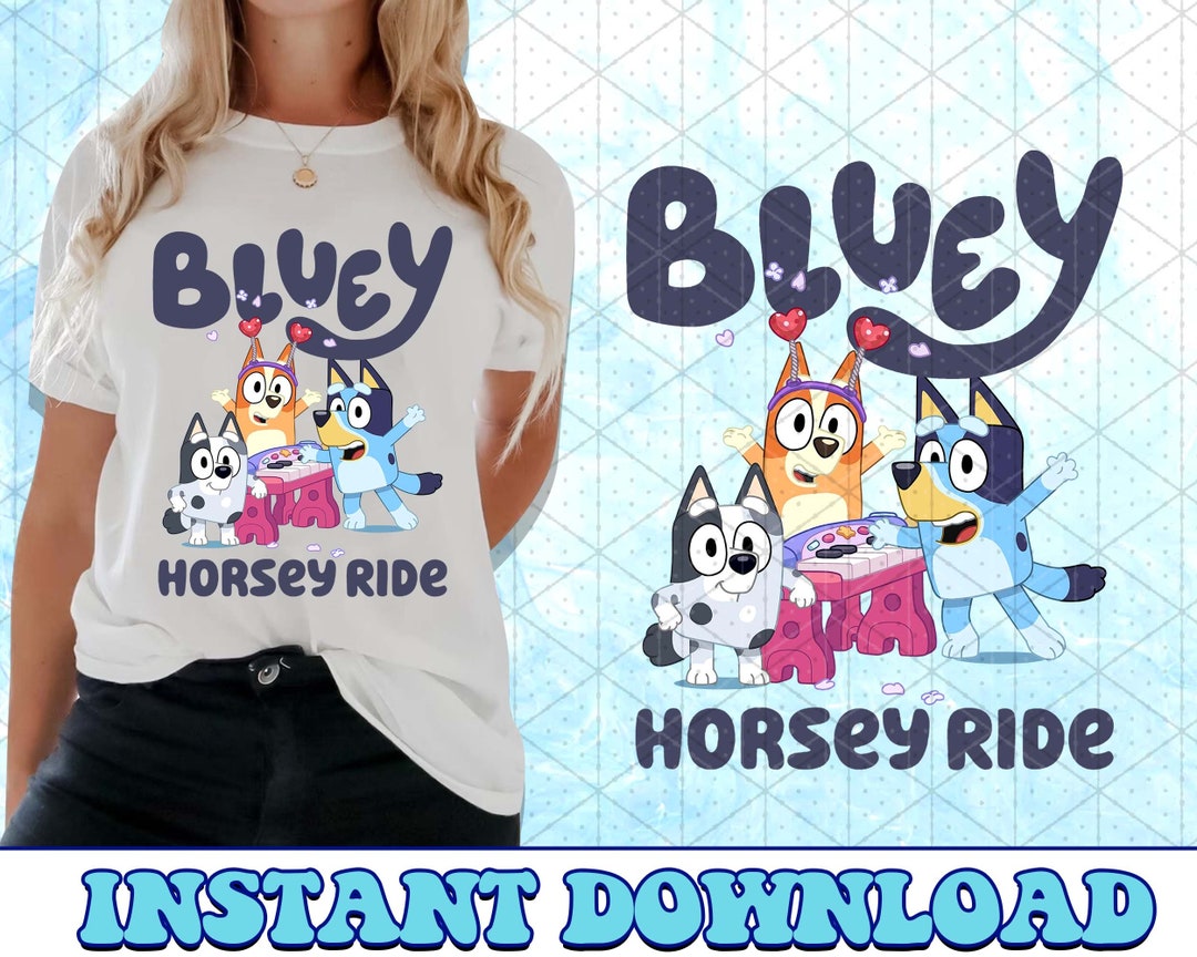 Bluey Horsey Ride PNG, Bluey Family PNG, Bluey Png, Bluey Bingo Png ...