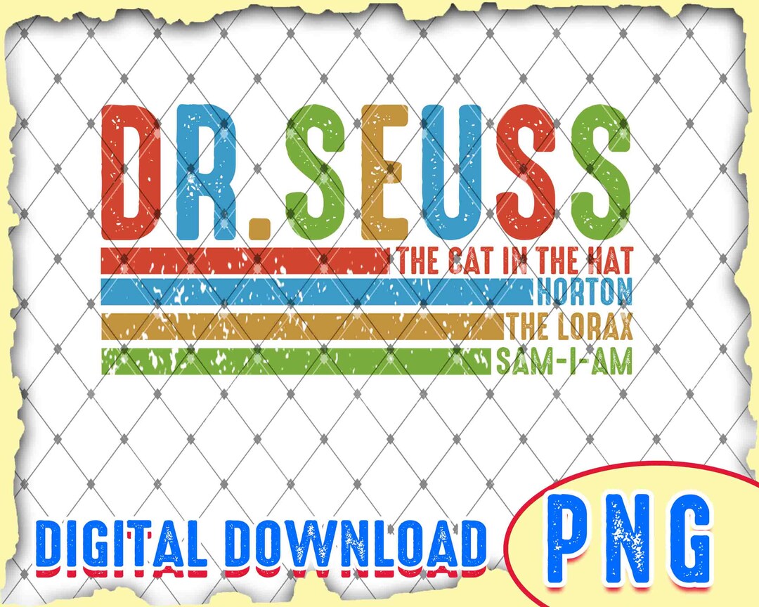 Dr. Seuss Png, Dr. Seuss Day PNG, Read Across America, Teacher PNG, Dr ...