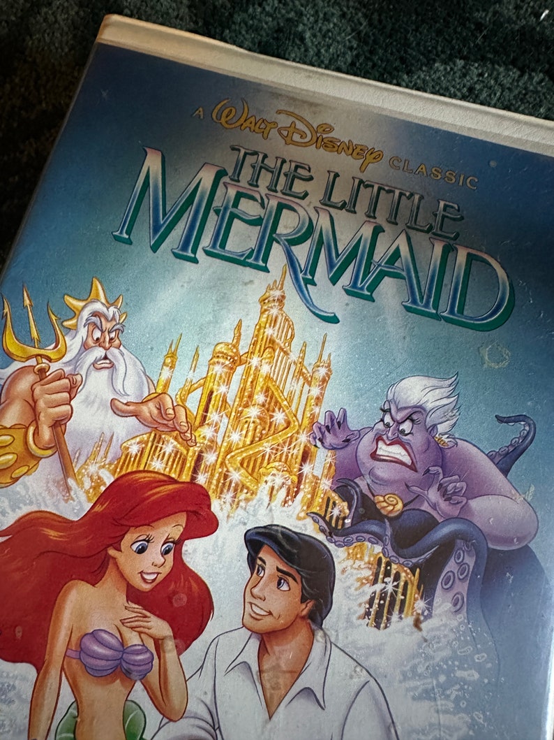 Rare Banned Cover the Little Mermaid Black Diamond VHS Tape - Etsy
