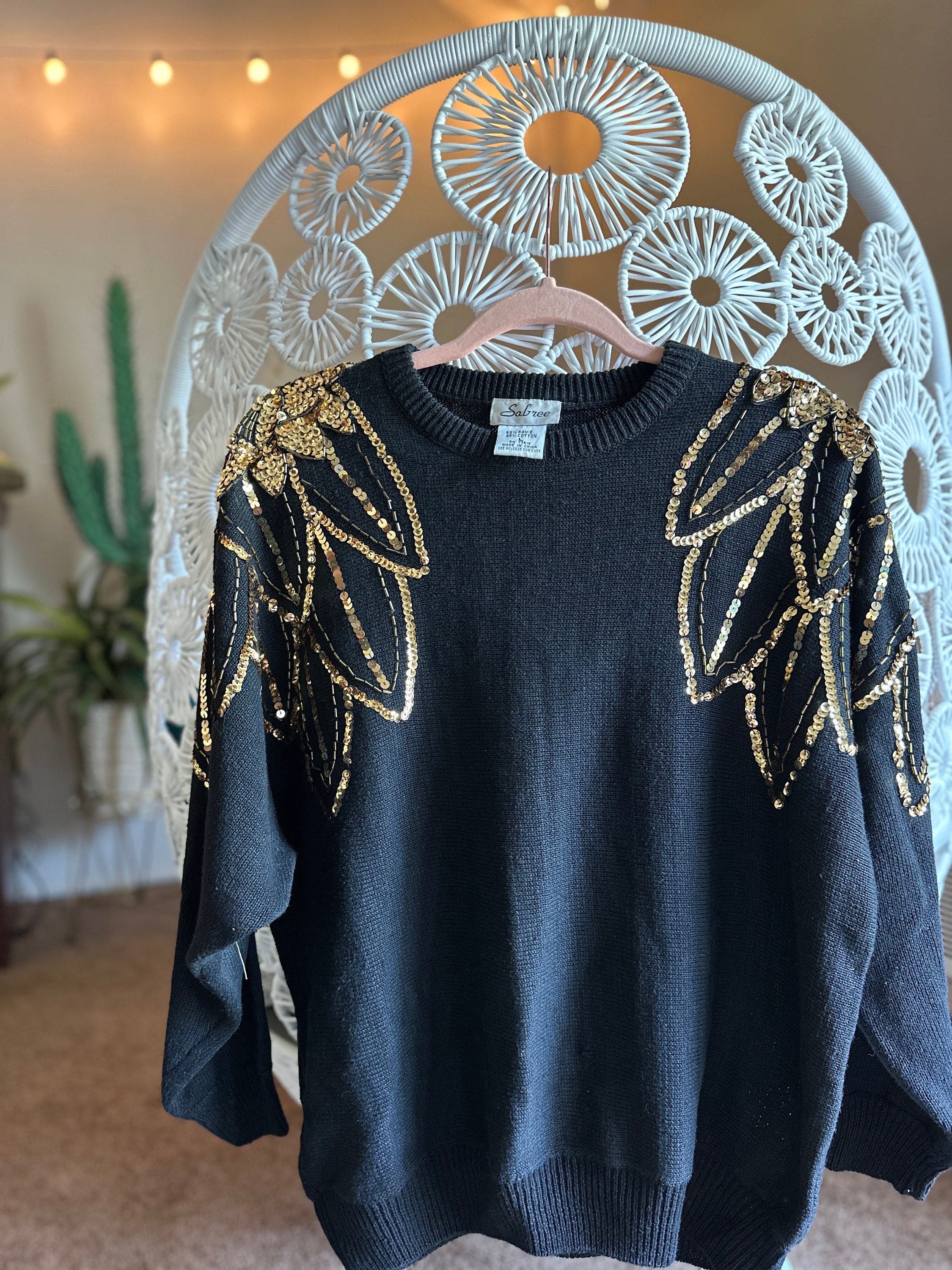 Black Sparkle Sweater