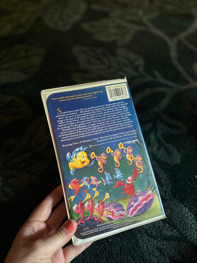 Rare Banned Cover the Little Mermaid Black Diamond VHS Tape. REDUCED - Etsy