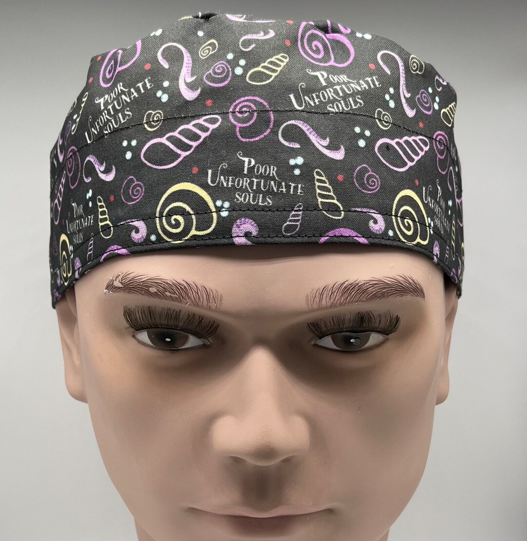 Poor Unfortunate Souls Surgical Skull Cap With Velcro Closure - Etsy