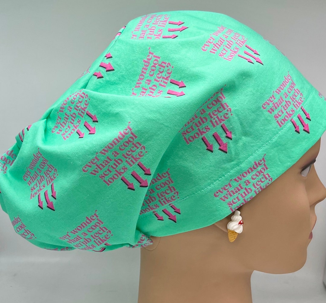 Cool Scrub Tech European Surgical Scrub Cap With Adjustable Toggle - Etsy