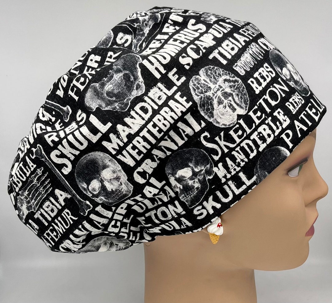 Bones European Surgical Scrub Cap With Adjustable Toggle - Etsy