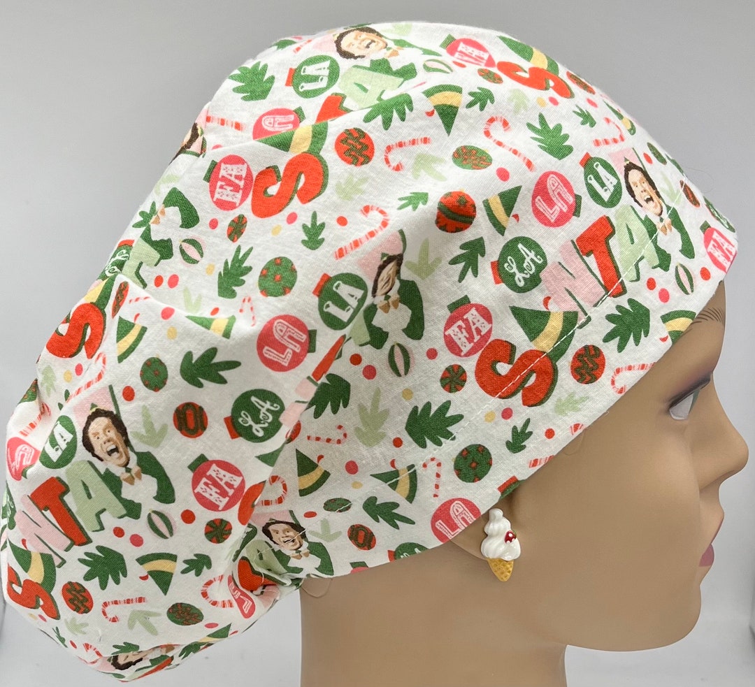 Elf Movie, SANTA!!, European Surgical Scrub Cap With Adjustable Toggle ...