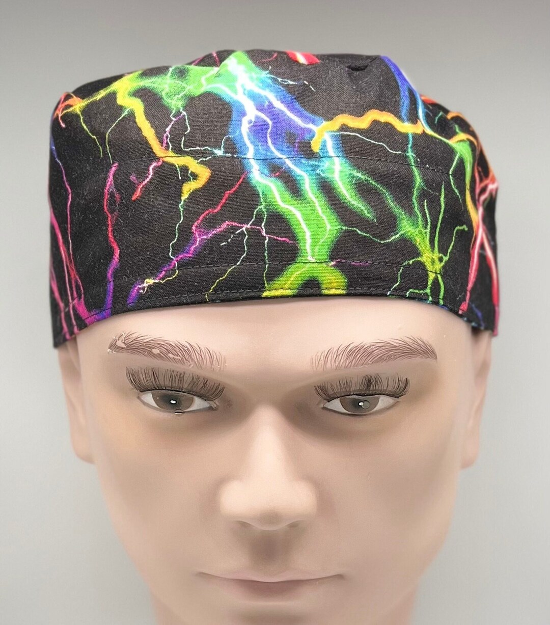 Lightning Surgical Skull Cap With Velcro Closure - Etsy