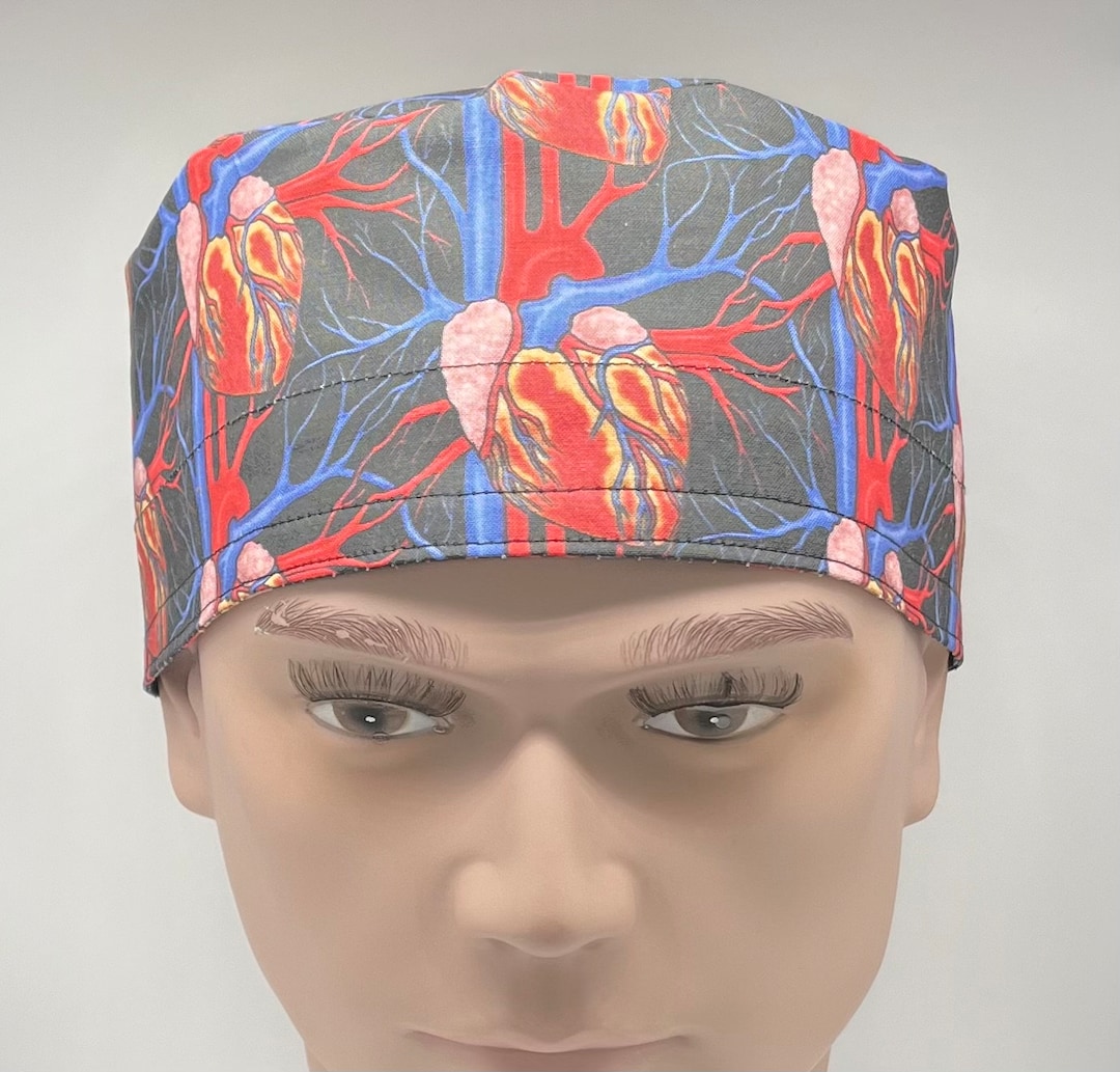 Anatomical Heart Surgical Skull Cap With Velcro Closure - Etsy