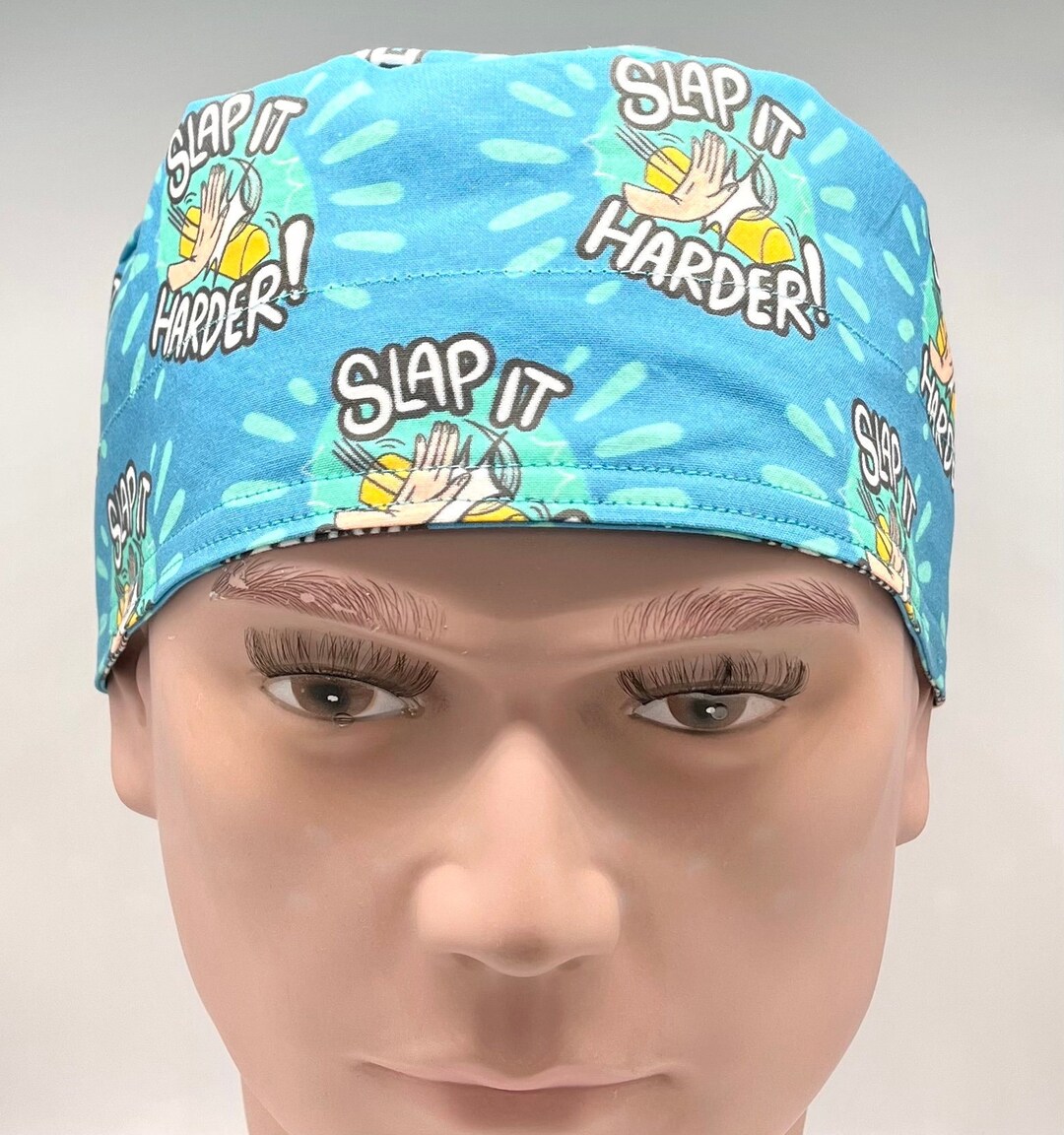 Slap It Harder! Surgical Skull Cap With Velcro Closure - Etsy