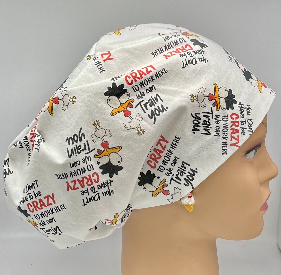 Crazy Train European Surgical Scrub Cap With Adjustable Toggle - Etsy