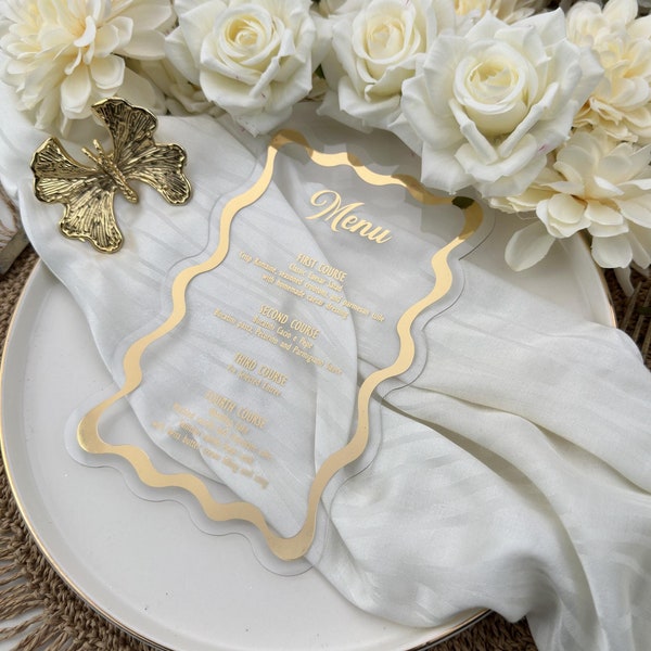 Luxury Menu Cards - Etsy