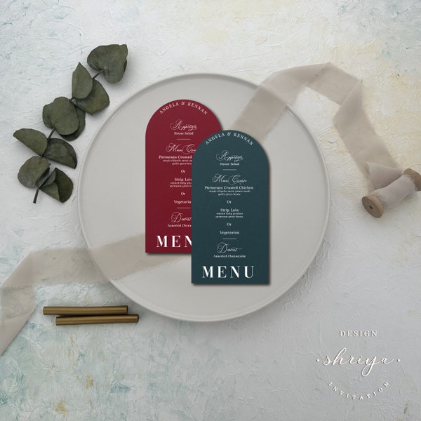 Hexagon Menu - Etsy