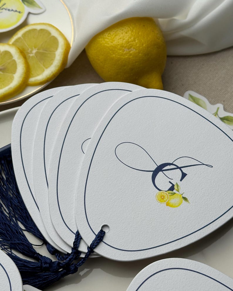 Lemon Wedding Menu Place Card – Citrus Theme Table Decor - Etsy UK