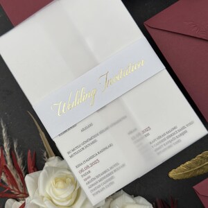 Embossed Save the Date Invitation With Vellum Jacket - Etsy