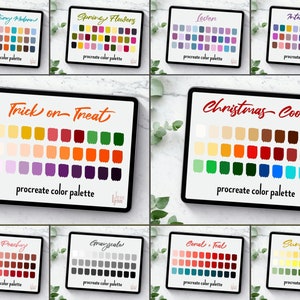 Color Palette Bundle for Procreate, 30 Procreate Colour Palettes ...