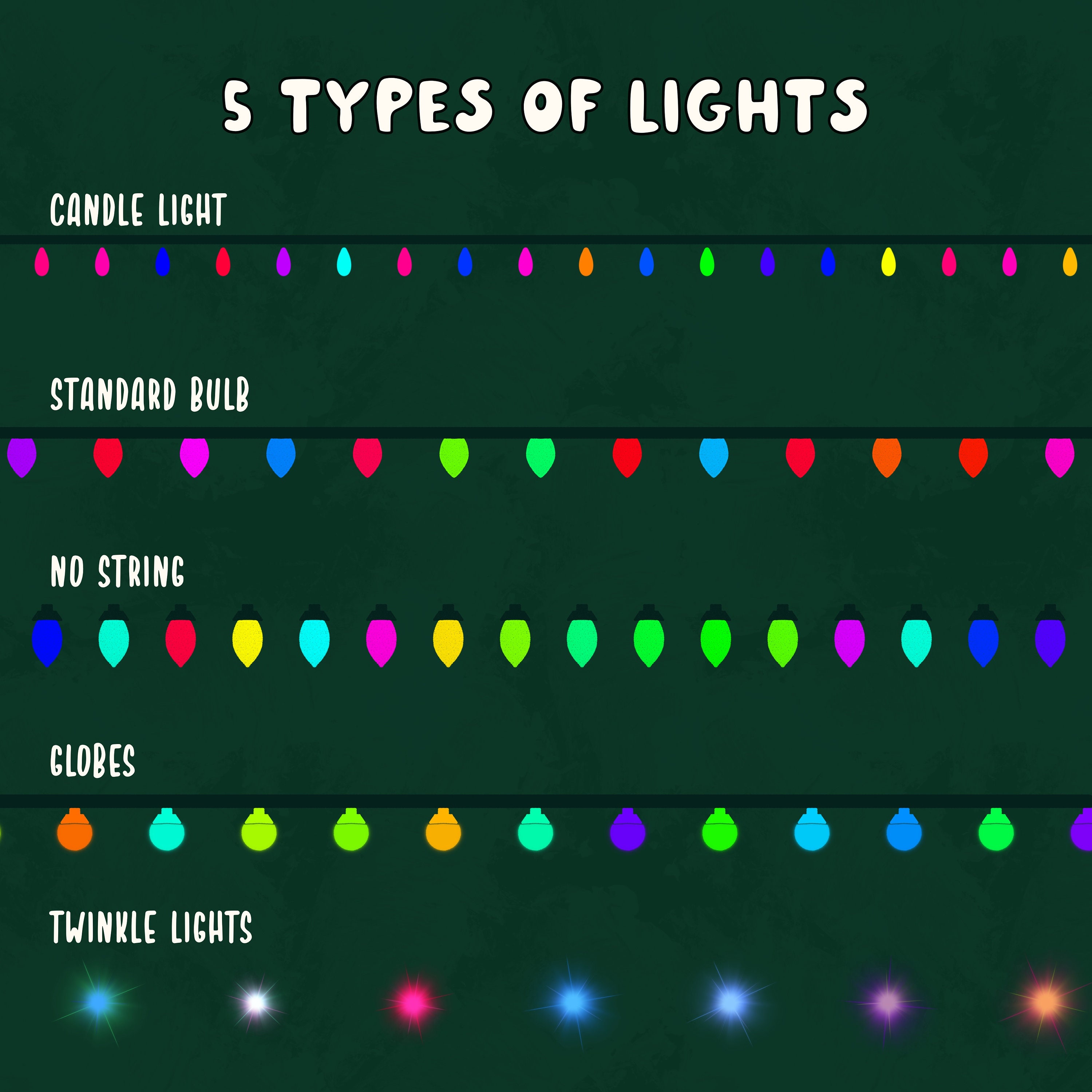 Christmas Light Brush Procreate Christmas Lights Procreate Brushes ...