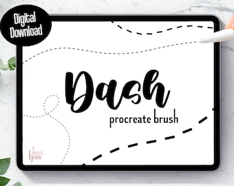 Procreate Dash Line - Etsy