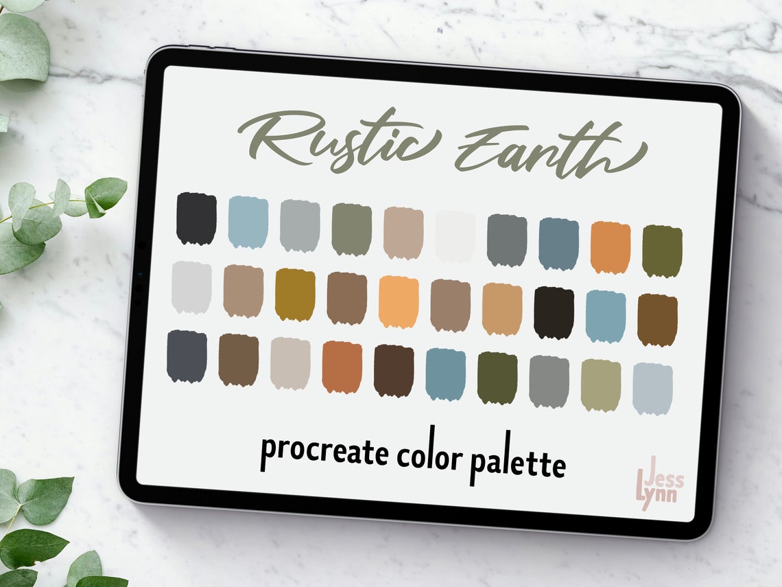 Rustic Earth Procreate Colour Palette 30 Colors Procreate - Etsy