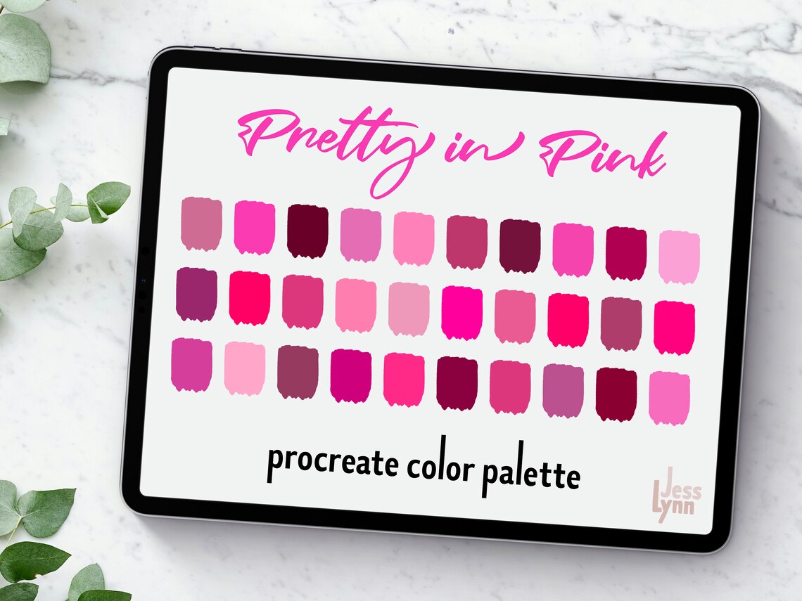 Pretty in Pink Procreate Palette Procreate Swatches - Etsy