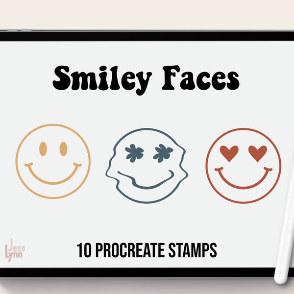 Smiley Face Stamp - Etsy