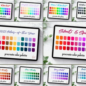 Color Palette Bundle for Procreate, 30 Procreate Colour Palettes ...