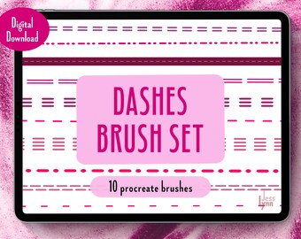 Procreate Dash Line - Etsy