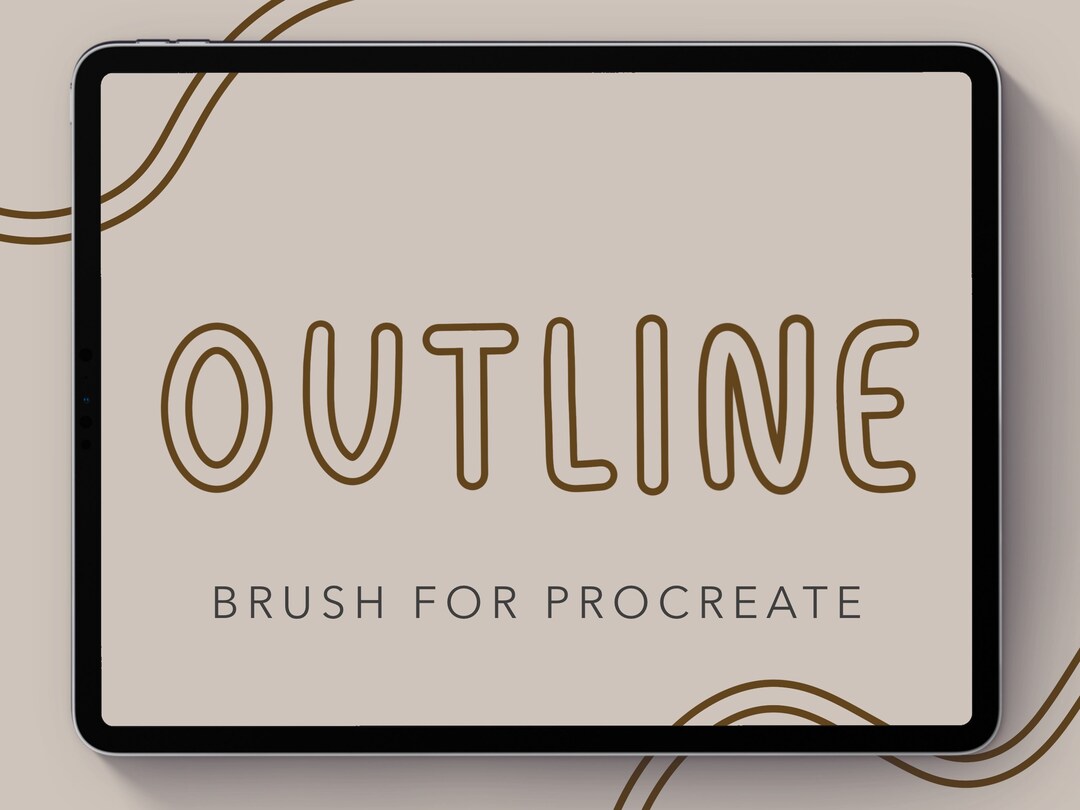 Outline Brush | Outline Procreate Brush | Outline Brush for Procreate ...