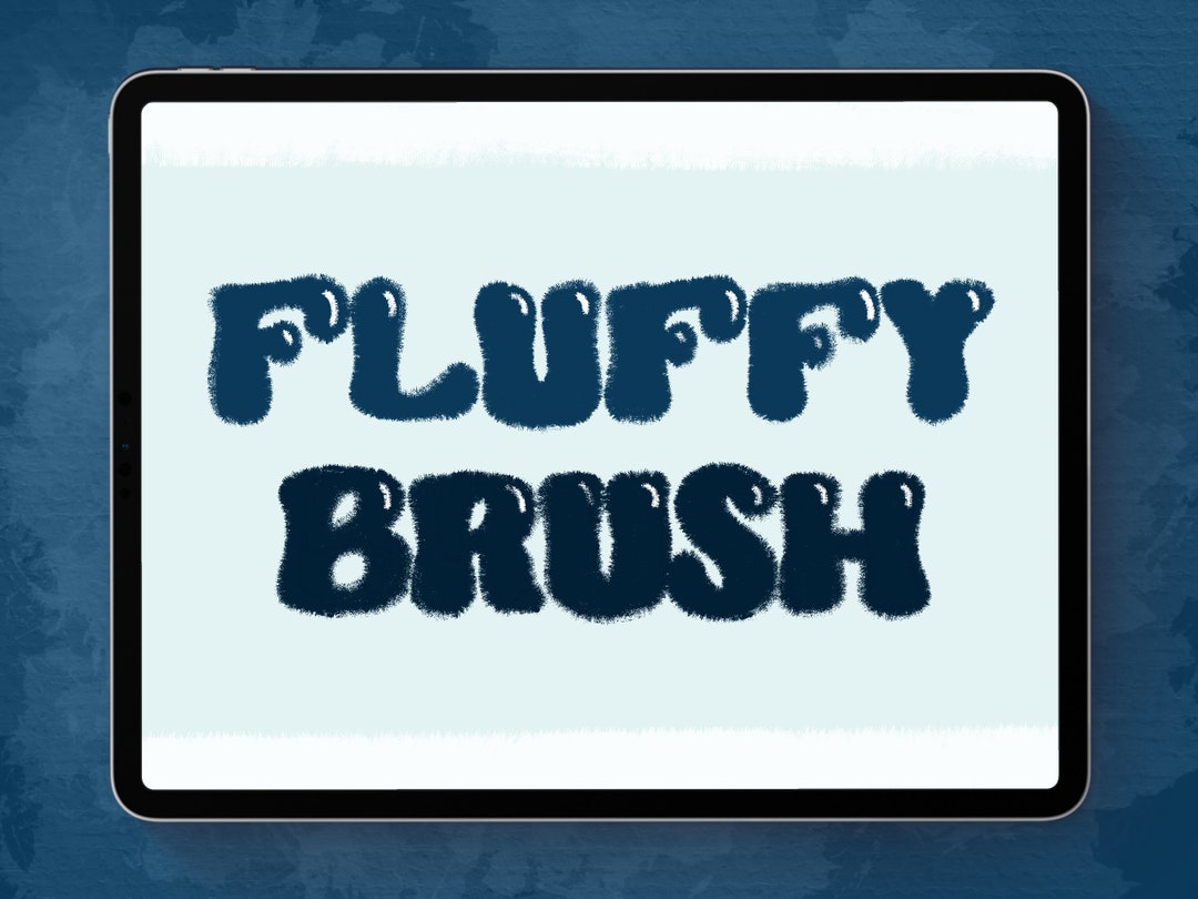 Fluffy Brush | Procreate Brush | Fluffy Lettering Brush | Procreate ...