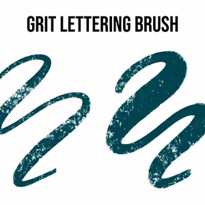 Texture Lettering Brush Grit Procreate Lettering Brush - Etsy