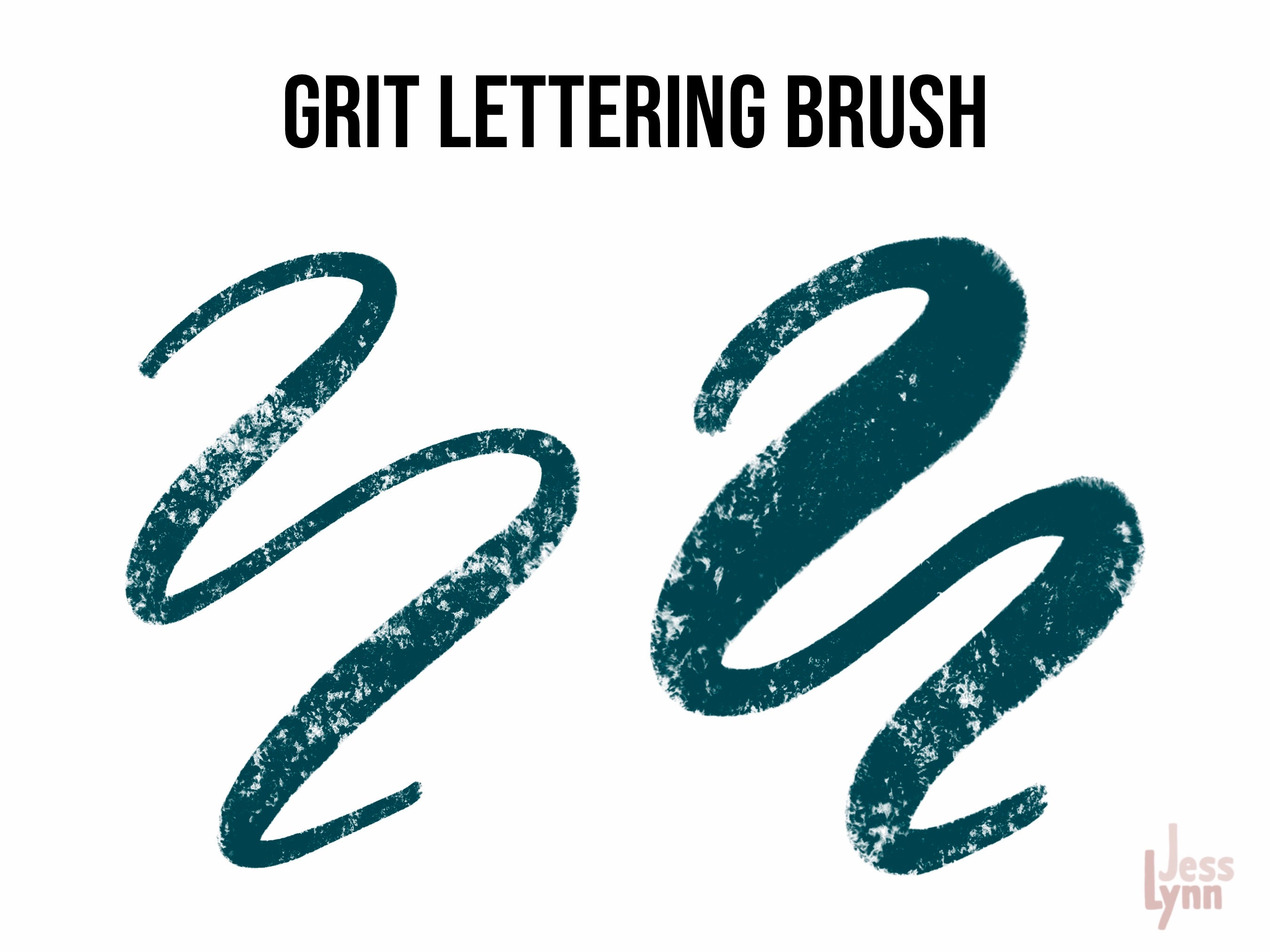 Texture Lettering Brush Grit Procreate Lettering Brush - Etsy