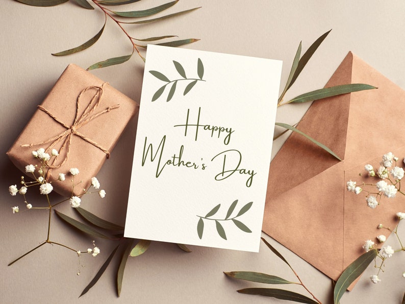 Greeting Card Kit, DIY Printable Mother's Day Card, Procreate Template ...