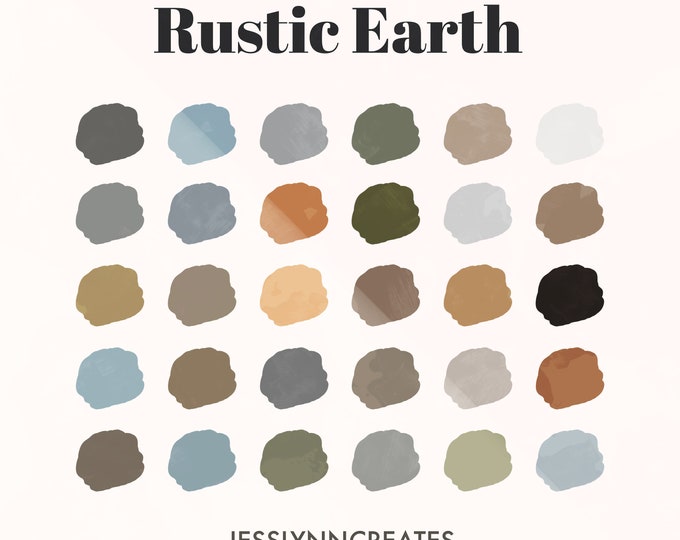 Earth Tone Colour Palette for Procreate - Etsy Finland