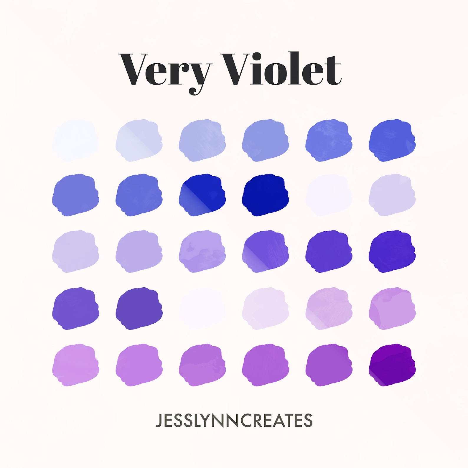 Very Violet Procreate Palette, Purple Color Palette, Procreate Tool ...