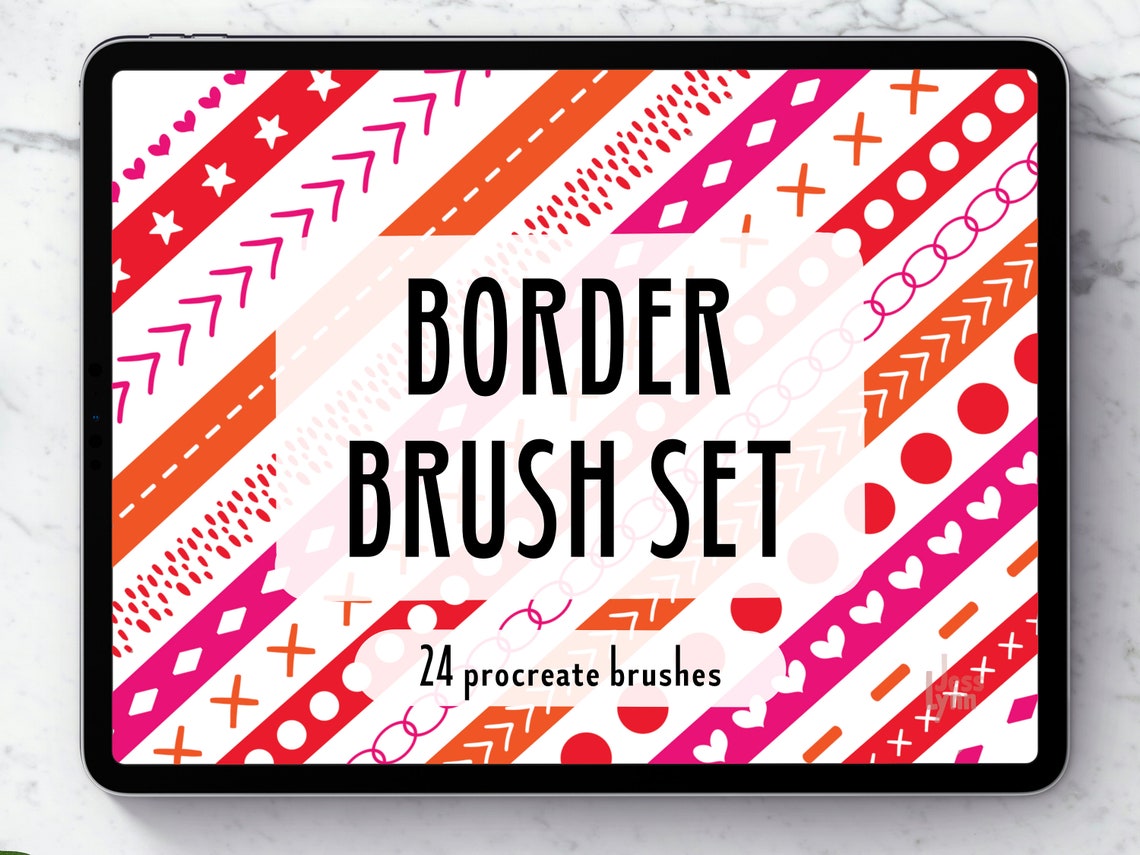 Procreate Border Brushes Border Line Brush Procreate Brush - Etsy