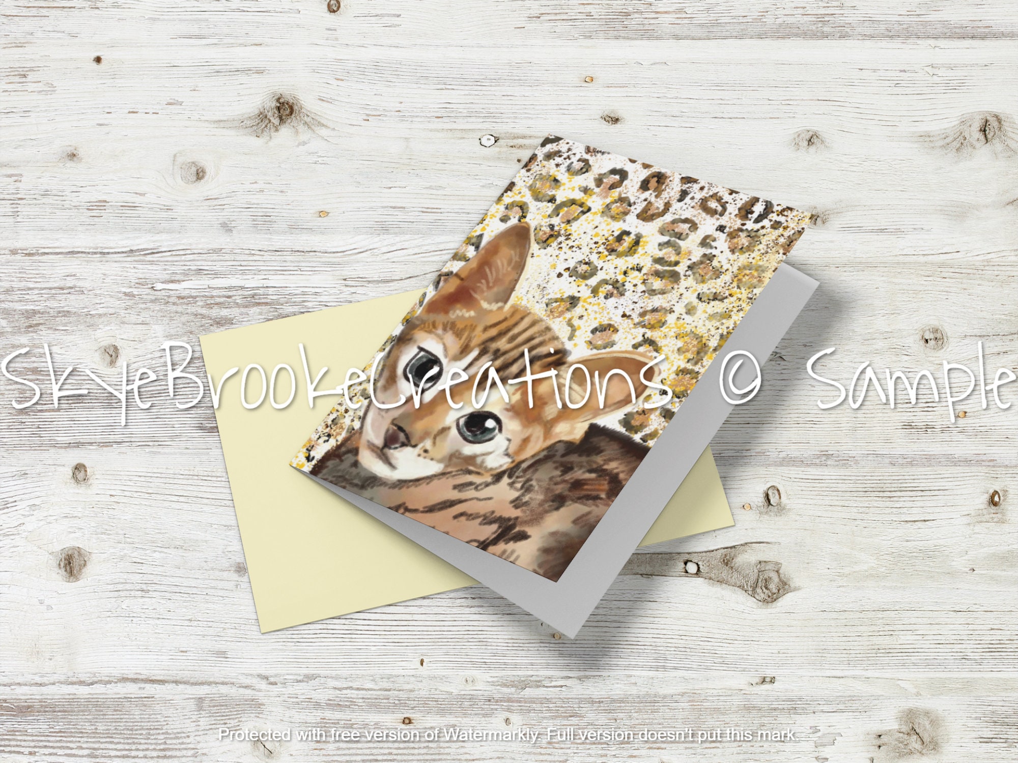 Kitten Printable- Cheetah Print Printable- Gold Cheetah Print- Cheetah ...