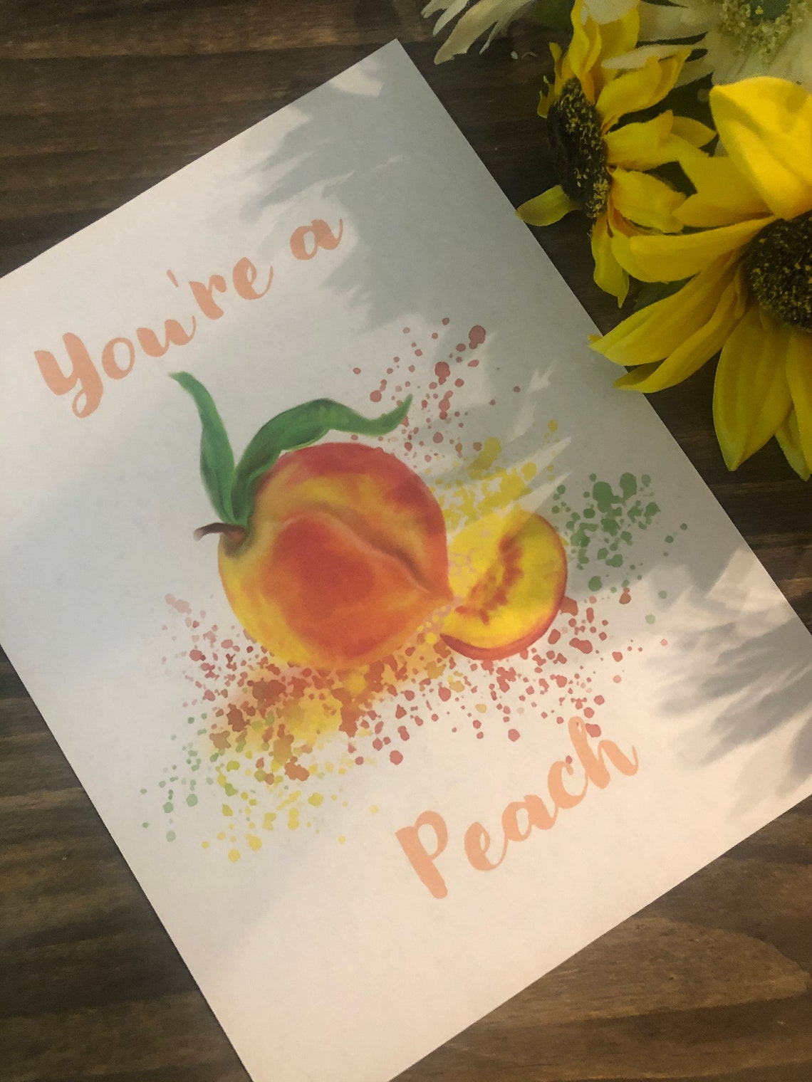 You're a Peach- Printable Peach Art - Summer Printable -farmhouse ...