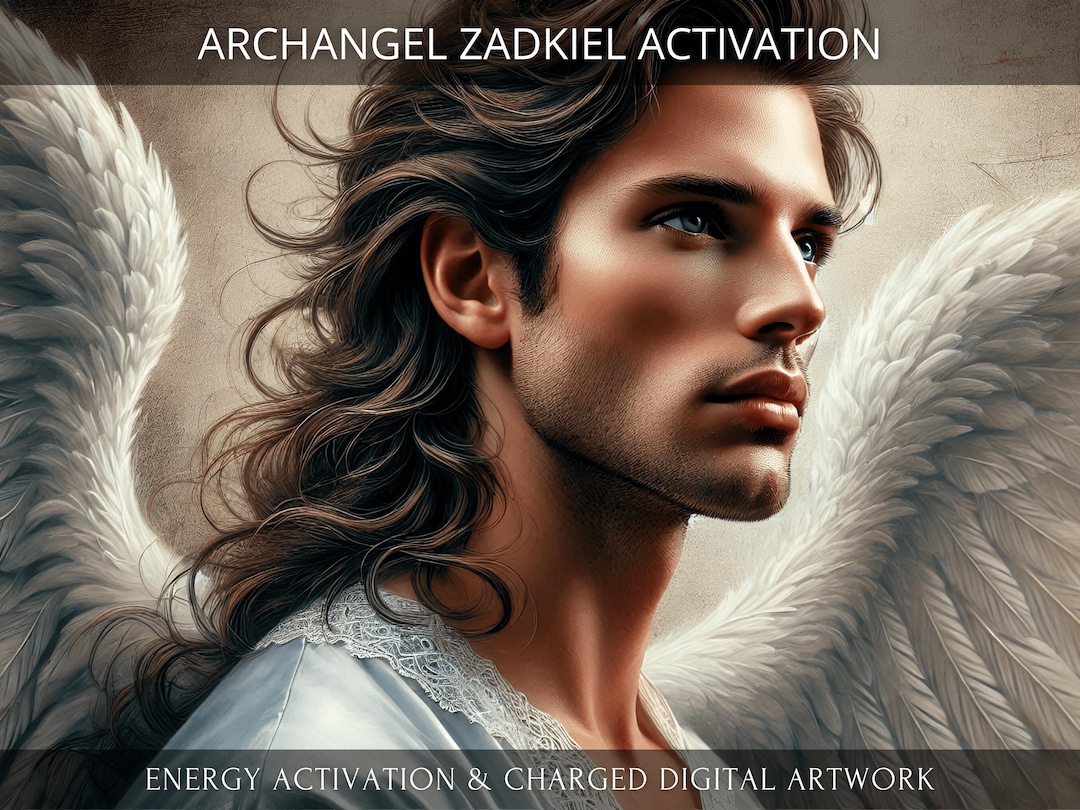 Archangel Zadkiel Activation + Charged Digital Artwork - Etsy