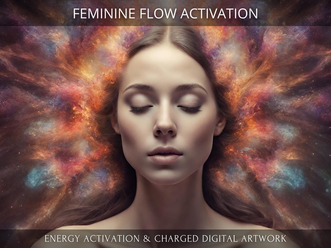 Feminine Flow Activation + Charged Digital Artwork - Etsy