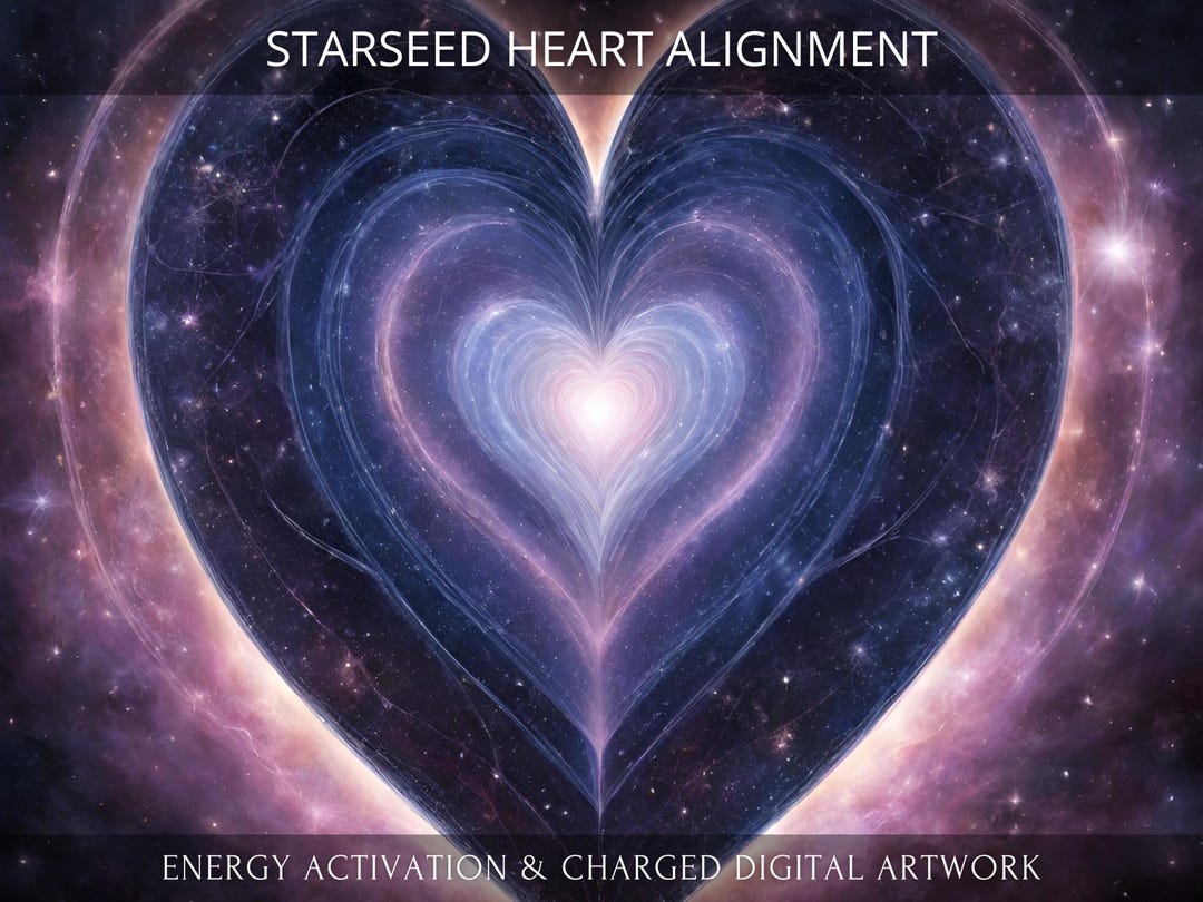 Starseed Heart Alignment Charged Digital Artwork + Energetic ...