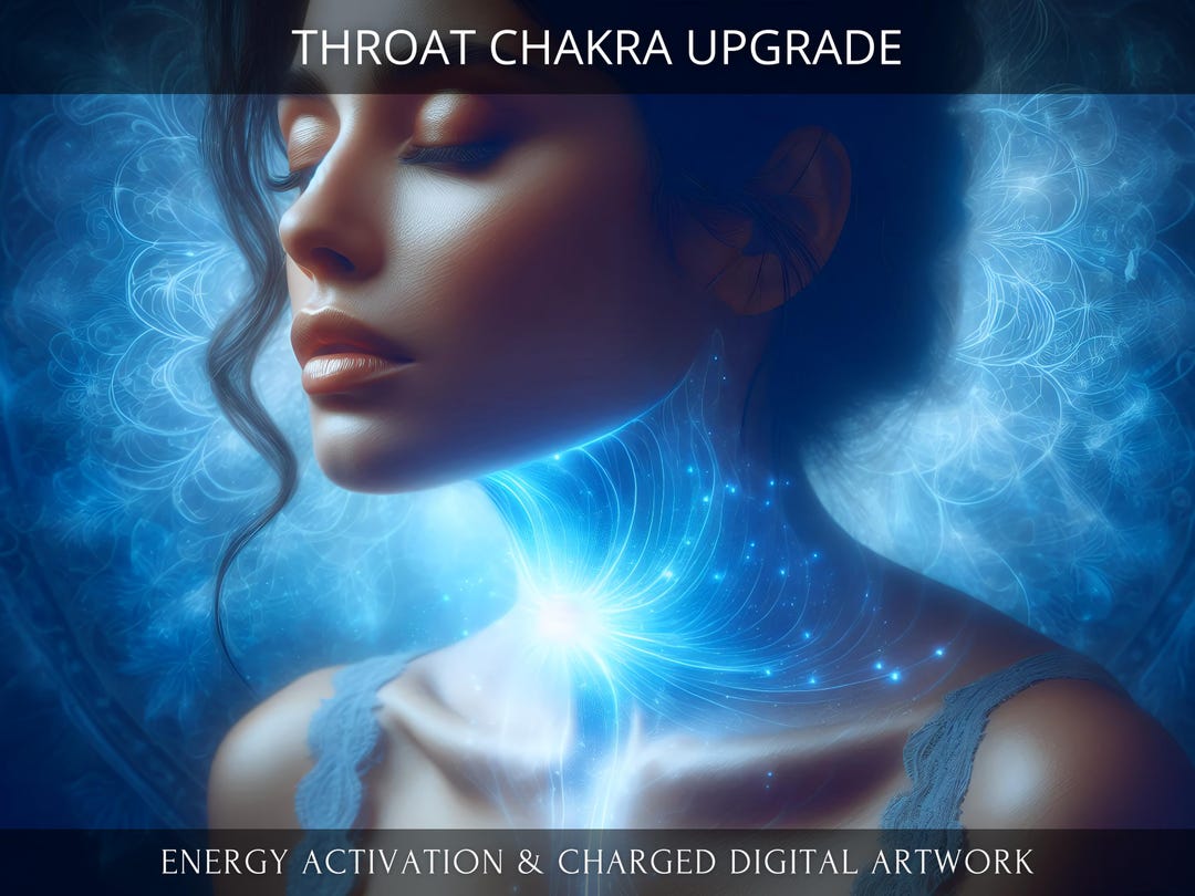 Throat Chakra Harmonization and Upgrade Charged Digital Artwork - Etsy
