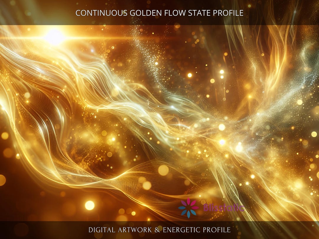 Continuous Golden Flow State: Charged Digital Artwork + Personal Report ...