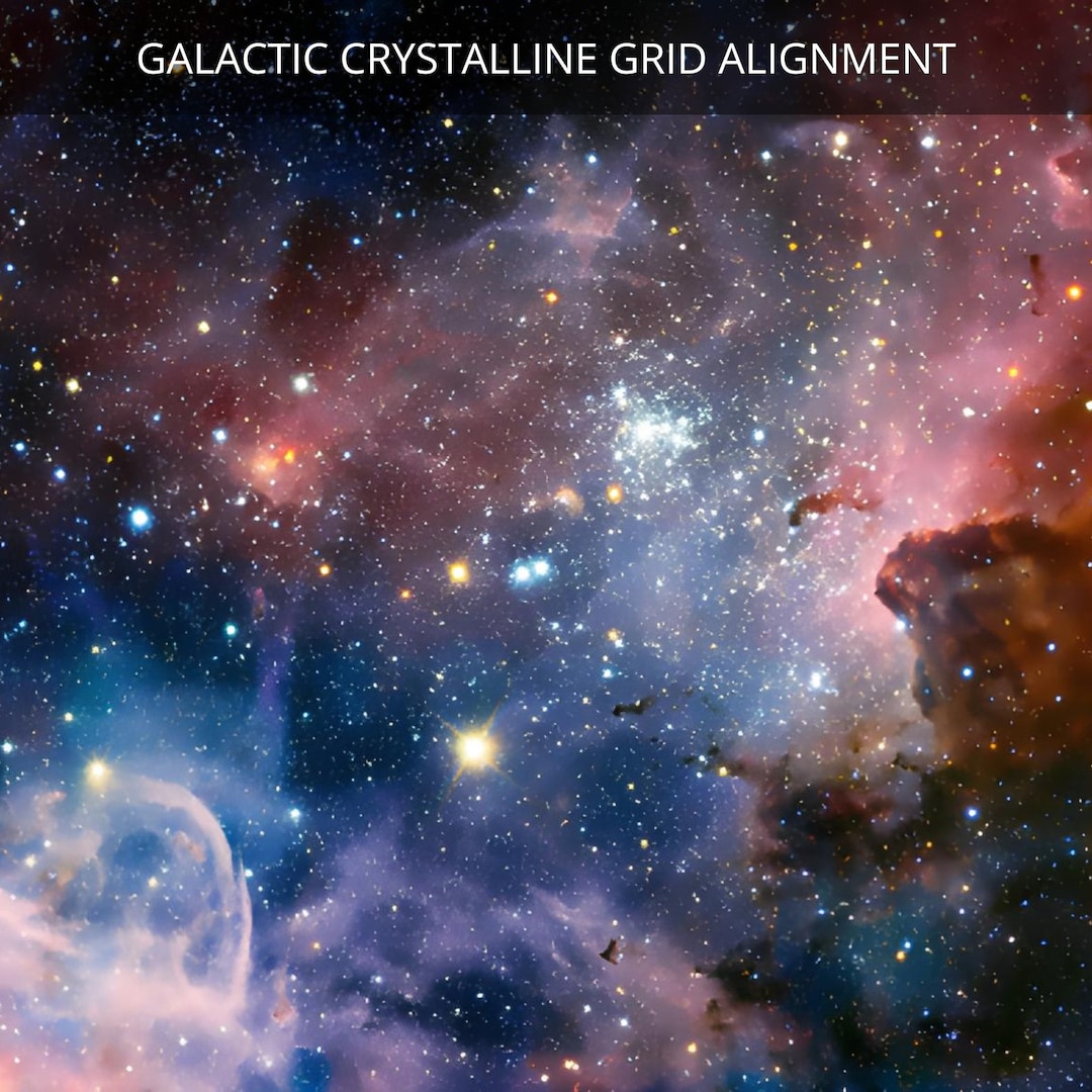 Galactic Crystalline Grid Alignment + Charged Digital Artwork - Etsy