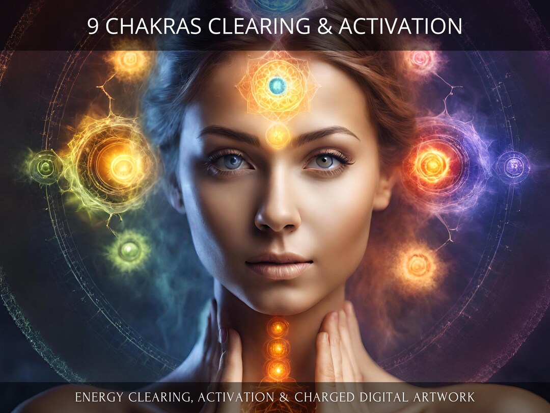 9 Chakras Harmonization Charged Digital Artwork + Energetic Transmission With a Personal Report ...