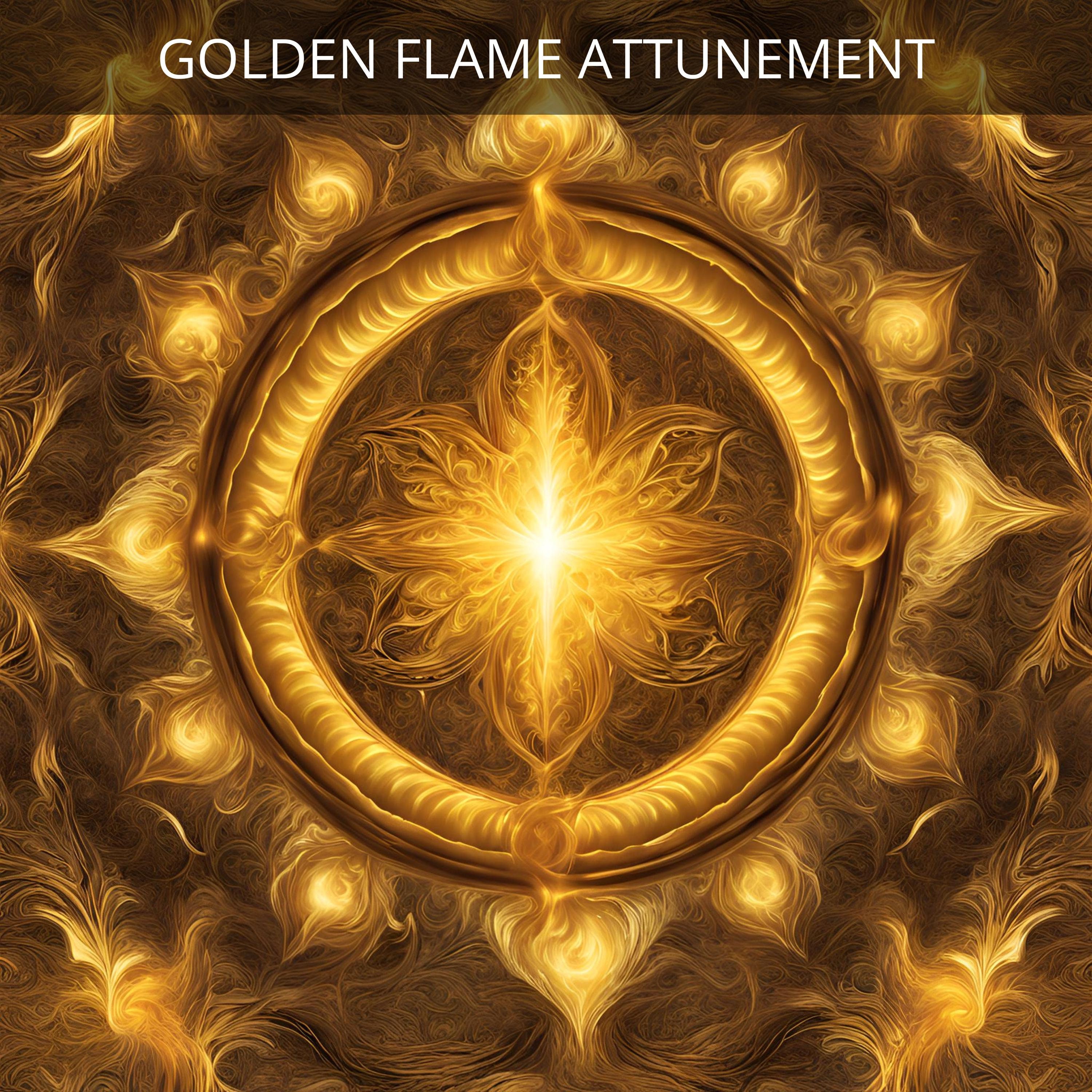 Golden Flame Attunement Charged Digital Artwork - Etsy